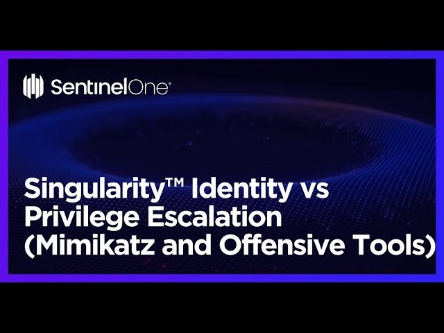 Singularity™ Identity vs Persistent and Remote Access Tools | SentinelOne KR