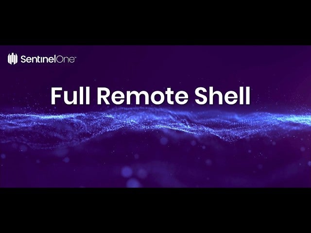 [FEATURE SPOTLIGHT] SentinelOne Full Remote Shell | SentinelOne KR