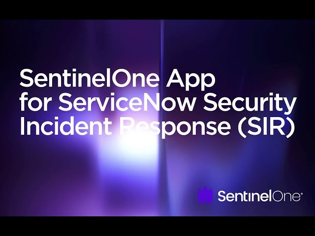 SentinelOne App For Security Incident Response | SentinelOne KR