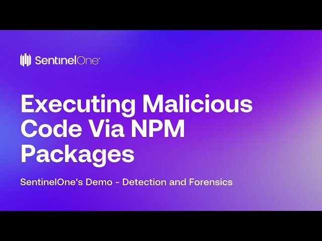 Executing Malicious Programs Through 'Postinstall': SentinelOne's Demo ...